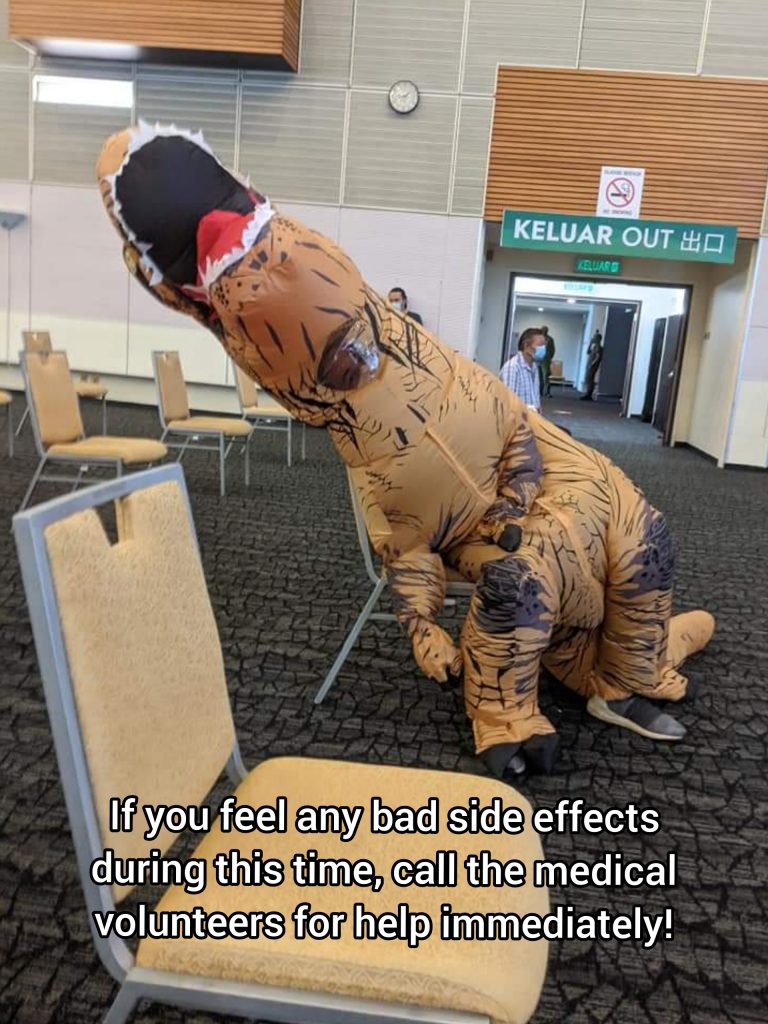 ฉีดวัคซีนให้บันเทิงแบบมาเลเซีย คอสเพลย์ทั้ง T-Rex นารูโตะ จูเรนเจอร์ ไปจนอุลตร้าแมน – CatDumb ...