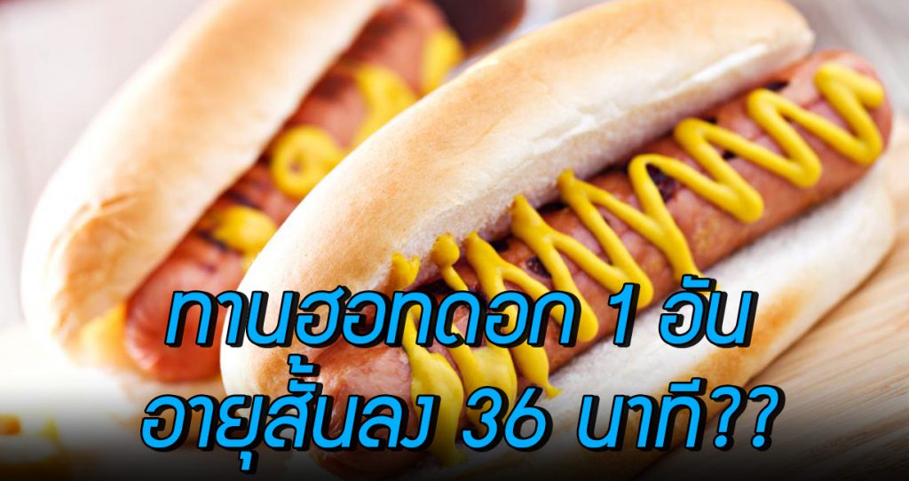 งานวิจัยใหม่อ้าง การทานฮอทดอก 1 อัน ผลกับสุขภาพ พอๆ กับการอายุสั้นลง 36 นาที – CatDumb – แคทด ...