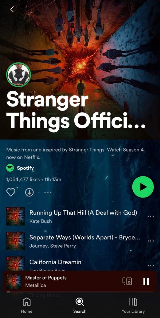 Spotify ปล่อยเพลย์ลิสต์ Stranger Things ในธีมโลกกลับด้าน เพลงไหนจะช่วย ...
