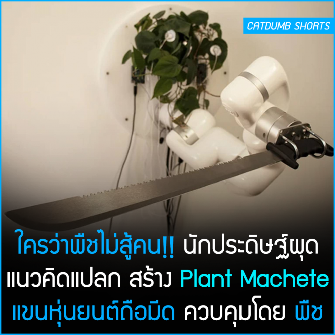 ใครว่าพืชไม่สู้คน!! นักประดิษฐ์ผุดแนวคิดแปลก สร้าง Plant Machete แขน ...