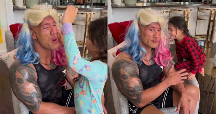 เก่งแค่ไหนก็แพ้ลูกสาว The Rock โดนจับแต่งตัว-แต่งหน้า แถมลูกชม “คูมพ่อสวยมากเลยค่ะ” – CatDumb ...