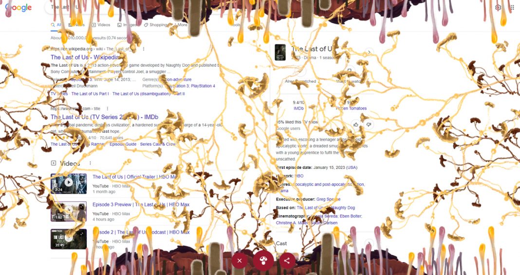 ลองเล่นกันยัง Google เกาะกระแส ค้นหาคำว่า “The Last of Us” จะมีลูกเล่นใหม่ กดปุ่มรางอกเต็มจอเลย ...