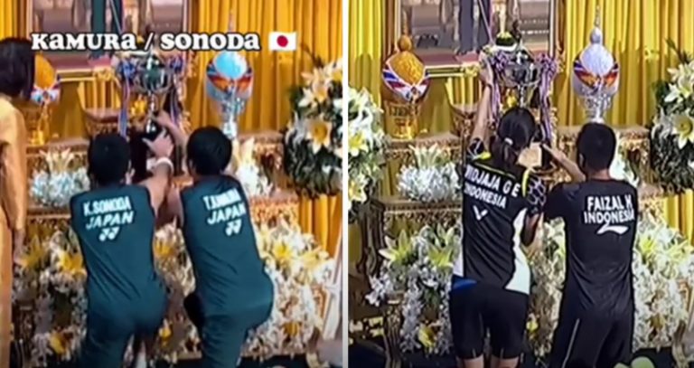 ชาวเน็ตต่างชาติ ตั้งคำถาม/ไม่พอใจ “นักกีฬาทุกชาติต้องคุกเข่ารับถ้วย” คนไทยก็ไม่ใช่ จำเป็นหรือ ...