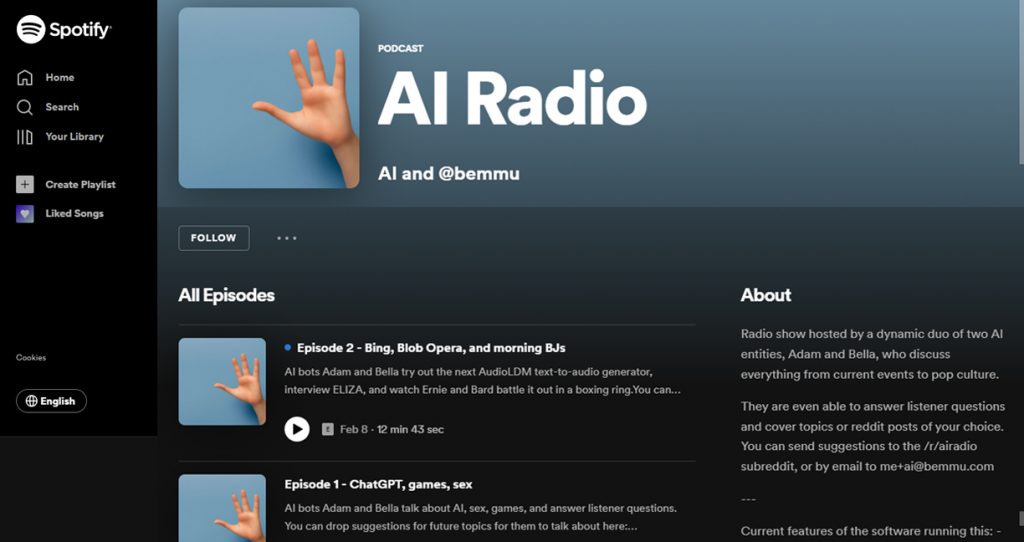 หนุ่มหัวใสทำพอดแคสต์ AI Radio พิธีกรเป็น AI คู่กับ AI แขกก็ AI แถมคุย ...