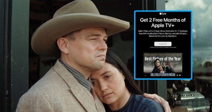 ไม่ชนะออสการ์เหรอ? ได้ดิ้! Apple TV+ จัดสิทธิ์ดูฟรี 2 เดือน ให้คนไปดู Killers of the Flower Moon ...