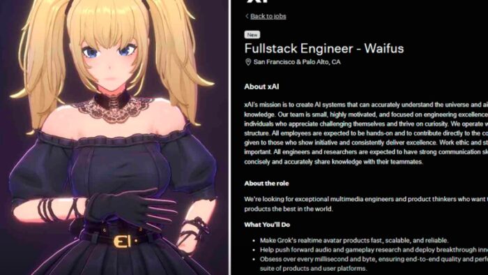 xAI ประกาศรับสมัครนักพัฒนา ซอฟต์แวร์ – แผนก Waifus ร่วมโปรเจกต์พัฒนา Grok AI รายได้จุก ๆ ปีละ 14 ...